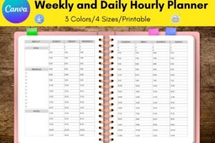 Weekly Planner Canva,Weekly Schedule Graphic by Diana Hunter · Creative ...