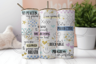 Tumbler Wrap Positive Affirmations Graphic by Jennifer Magri Designs ...