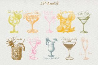 Summer Cocktails Clipart Pack – PNG Graphic by NadineStore · Creative ...