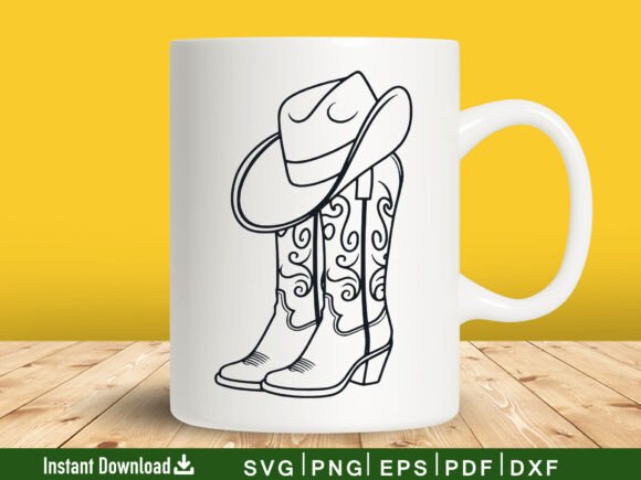 491 Cowgirl Boots Svg Designs & Graphics