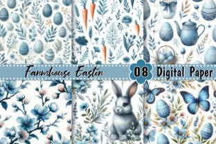 Farmhouse Easter Background Graphic by Artistic Garden · Creative Fabrica