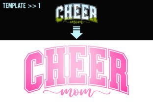 Cheer Mom Canva Frame Cheerleader Mama Graphic by 2B Designs · Creative ...