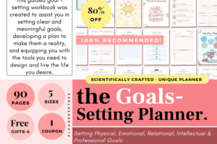 Smart Goals Workbook, Vision Board PDF Graphic by PlannersByBee ...