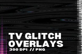 15 TV Glitch Overlays Graphic by DesignScape Arts · Creative Fabrica