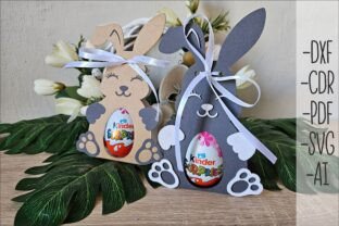 Easter Bunny Kinder Egg Box SVG | Cute · Creative Fabrica