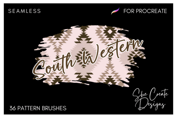 Procreate South Western Pattern Brushes Graphic by melina wester ...
