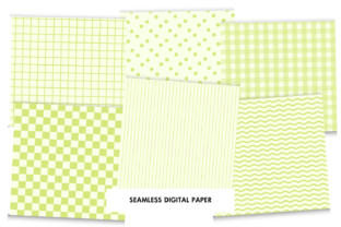 Green Checkerboard Digital Paper Pack Graphic by designpatterneer ...