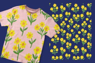 UPSY DAISY - DAISY FLOWER PATTERNS Graphic by POPOYAN CREATIVE ...