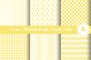 Yellow Checkerboard Digital Paper Pack Graphic by designpatterneer ...