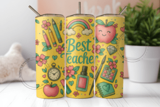 Tumbler Wrap Cute Best Teacher Graphic by Jennifer Magri Designs ...