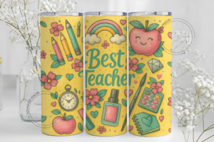 Tumbler Wrap Cute Best Teacher Graphic by Jennifer Magri Designs ...