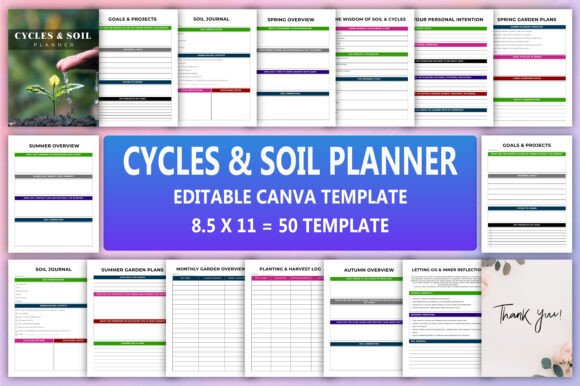 🌿 Cycles & Soil Planner Afbeelding door munjixpro · Creative Fabrica