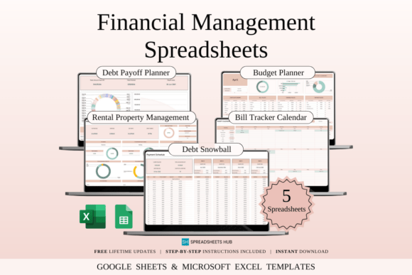 Financial Management Spreadsheets Graphic by SpreadsheetsHub · Creative ...
