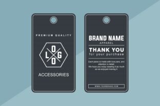 Minimalist Clothing Hang Tag Template Graphic by Ozan ID · Creative Fabrica