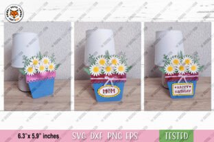 Flower Pot Card SVG, Mom Card SVG · Creative Fabrica