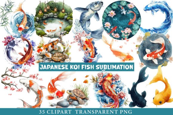 Summer Fish Swimming Clipart Graphic by cherrydesign · Creative Fabrica