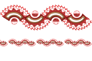 Ornamental Motif Embroidery Borders · Creative Fabrica