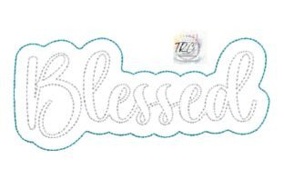 Blessed Bean Applique Design · Creative Fabrica