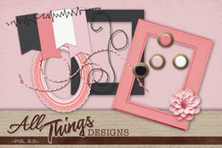 Pretty in Pink Digital Scrapbook Kit Graphic by All Things Designs ...