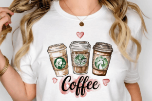 Watercolor Coffee Clipart PNG Bundle Graphic by TanyaPrintDesign ...