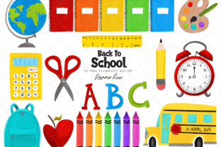 Back to School Clipart Bundle Graphic by rosarioruiz · Creative Fabrica