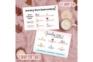 Editable Jewelry Care Card Template Graphic by CreatifyBiz · Creative ...