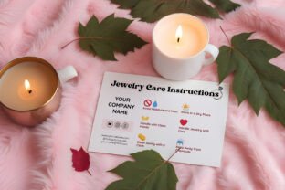 Editable Jewelry Care Card Template Graphic by CreatifyBiz · Creative ...
