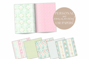 Soft Cottagecore Spring Digital Papers Graphic by More Paper Than Shoes ...