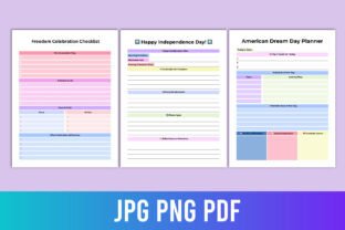 🎆 Freedom & Fireworks Planner Illustration par KDPMart · Creative Fabrica
