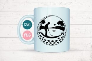 Golf Scene Inside Golf Ball Graphic by kaybeesvgs · Creative Fabrica