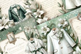 Boy First Communion Digital Paper Pack Graphic by Blush Roses ...