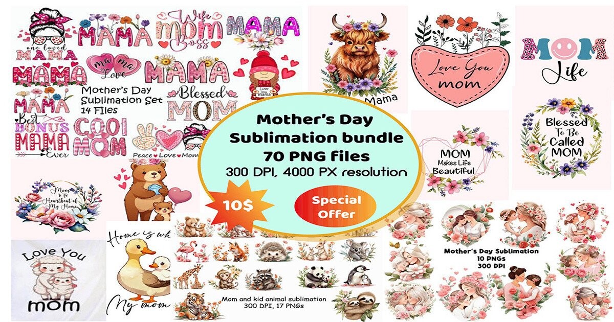 Mother's Day Magic Bundle Bundle · Creative Fabrica