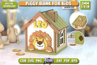 Personalized Piggy Bank Laser Cut Bundle · Creative Fabrica