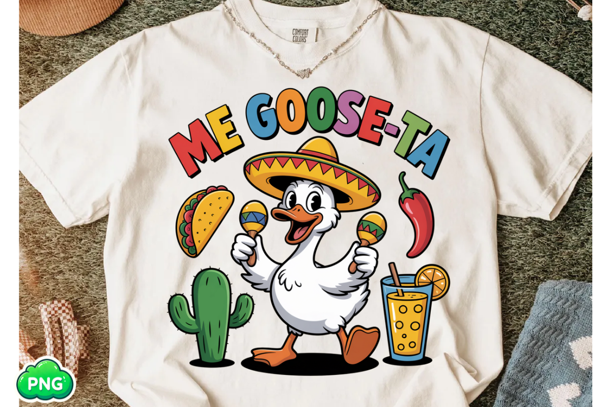 Funny Goose Mexican Png, Cinco De Mayo Graphic by Bee.design · Creative ...