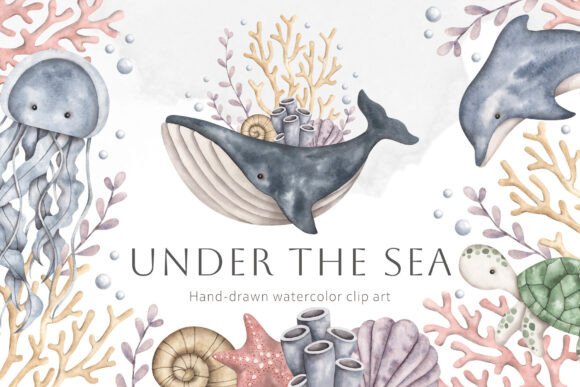 Under the Sea Clip Art Graphic by Nellya Egorova · Creative Fabrica