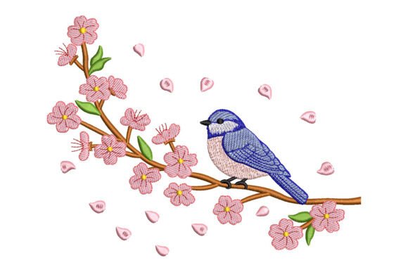 Cute Bird Machine Embroidery Design File · Creative Fabrica