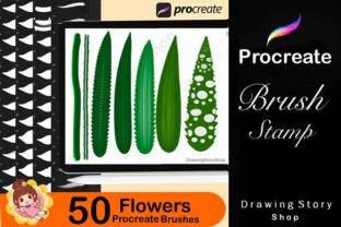 50 Flower Brush Procreate,Flower Maker Graphic by DrawingStoryShop ...