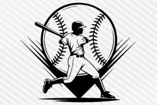 Baseball Player SVG, Baseball SVG Bundle Graphic by OVOYA's GALLERY ...