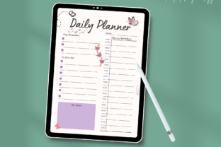 Butterfly Daily Planner Template Graphic by Templates by amleyy ...
