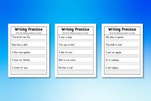Sentence Writing Worksheet for 1st Grade Graphic by Bright Little Minds ...