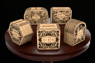 Elegant Wedding Card Boxes · Creative Fabrica