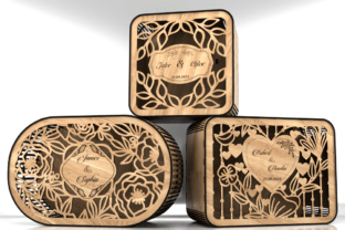 Elegant Wedding Card Boxes · Creative Fabrica
