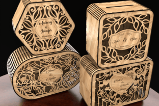 Elegant Wedding Card Boxes · Creative Fabrica