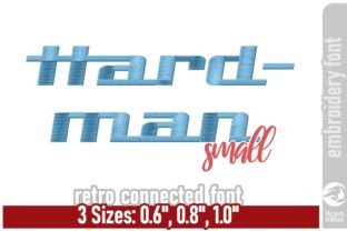 Hardman Retro Embroidery Font - Small · Creative Fabrica