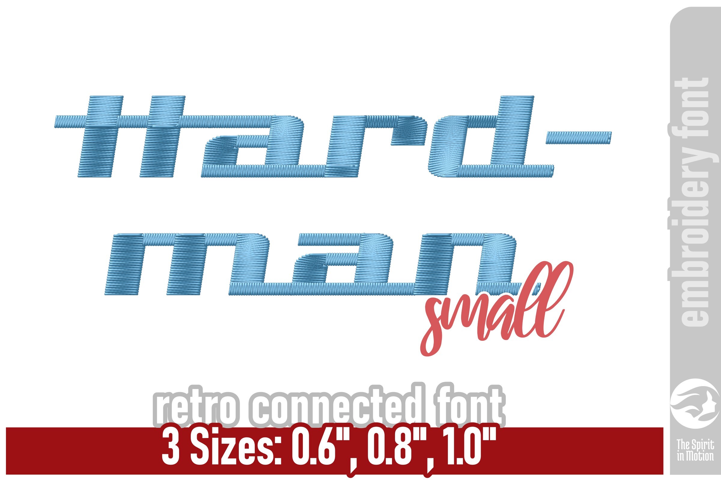 Hardman Retro Embroidery Font - Small · Creative Fabrica