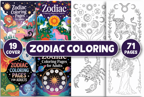 18525 Adult Coloring Designs & Graphics