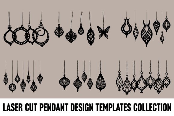 Laser Cut Pendant Design Bundle Graphic by Designs River · Creative Fabrica