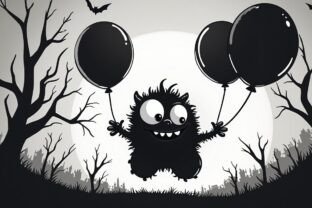 🎈 a Floating Baby Balloon Monster with Gráfico por kulturrno · Creative ...