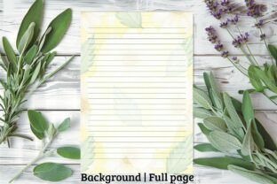 Daisy Stationary Printable Lined Paper Graphic by Happy Sewing Time ...