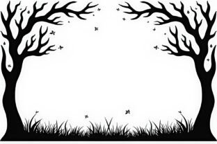 Floral Laser Cut Silhouette Panels Graphic by Designs River · Creative ...